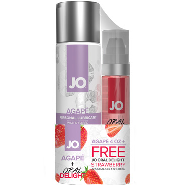 JO Agape Original + Oral Delight Strawberry, 120 мл + 30 мл - Точка Любви